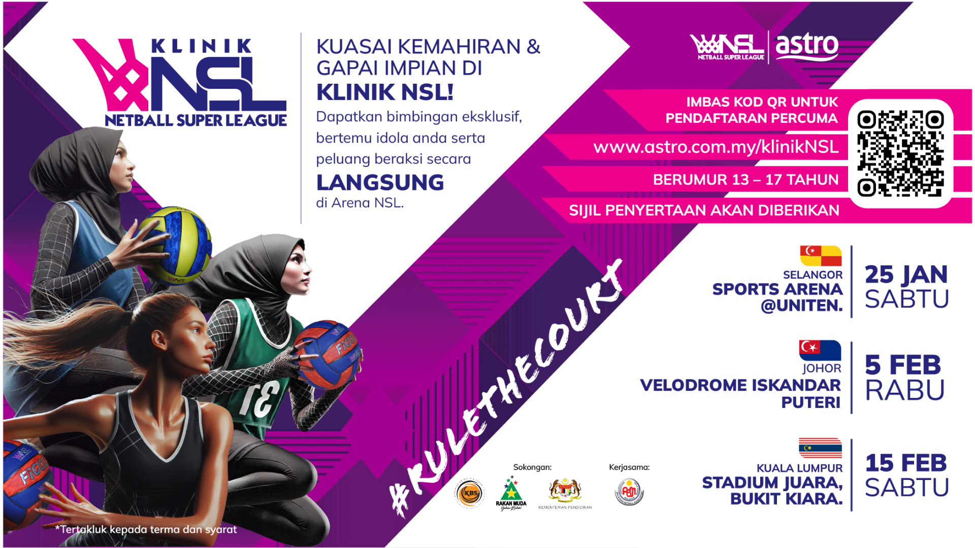 Aktifkan cuti sekolah anda dengan menyertai Klinik NSL 2025! | Stadium ...