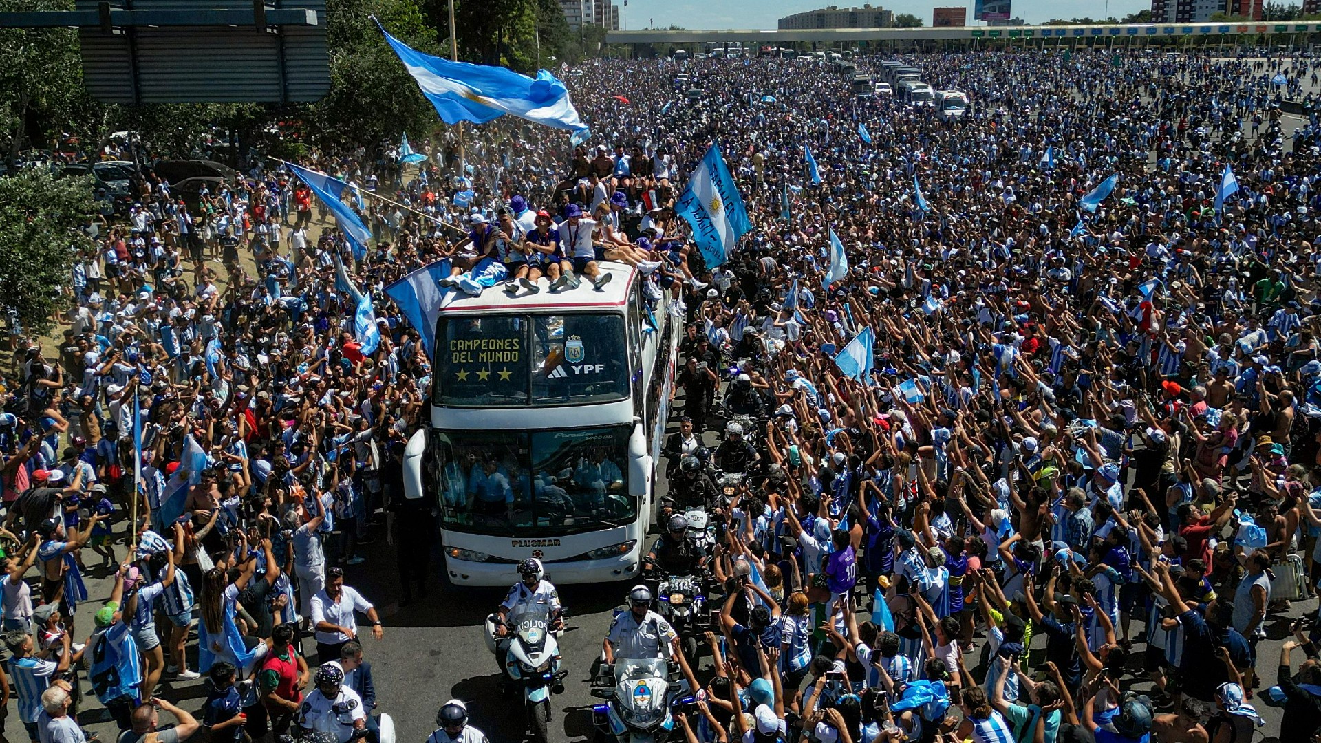 Argentina world cup parade