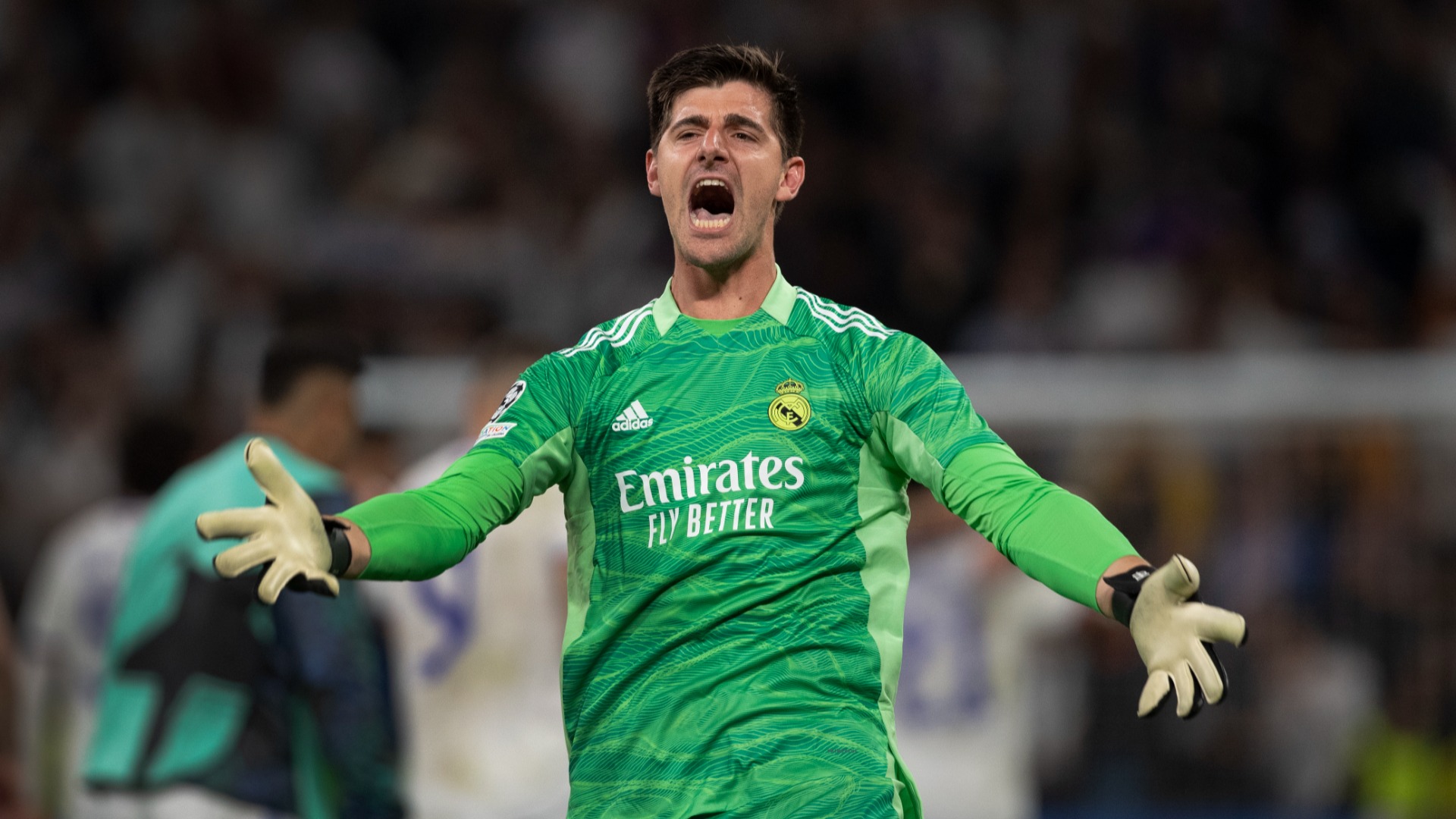 Courtois celebrates Champions League final heroics with brick wall ...