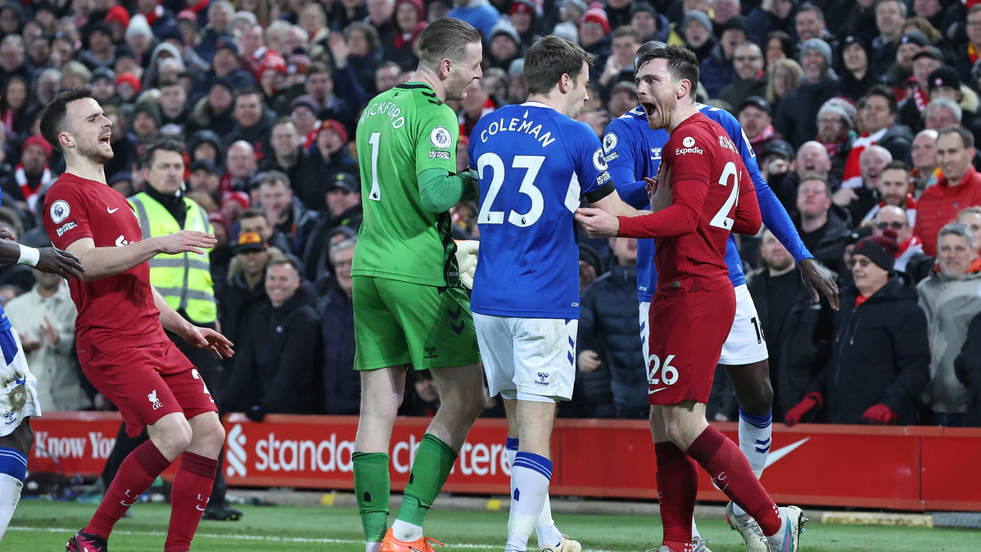 Liverpool and Everton charged for 'mass confrontation' in Merseyside derby | Stadium Astro