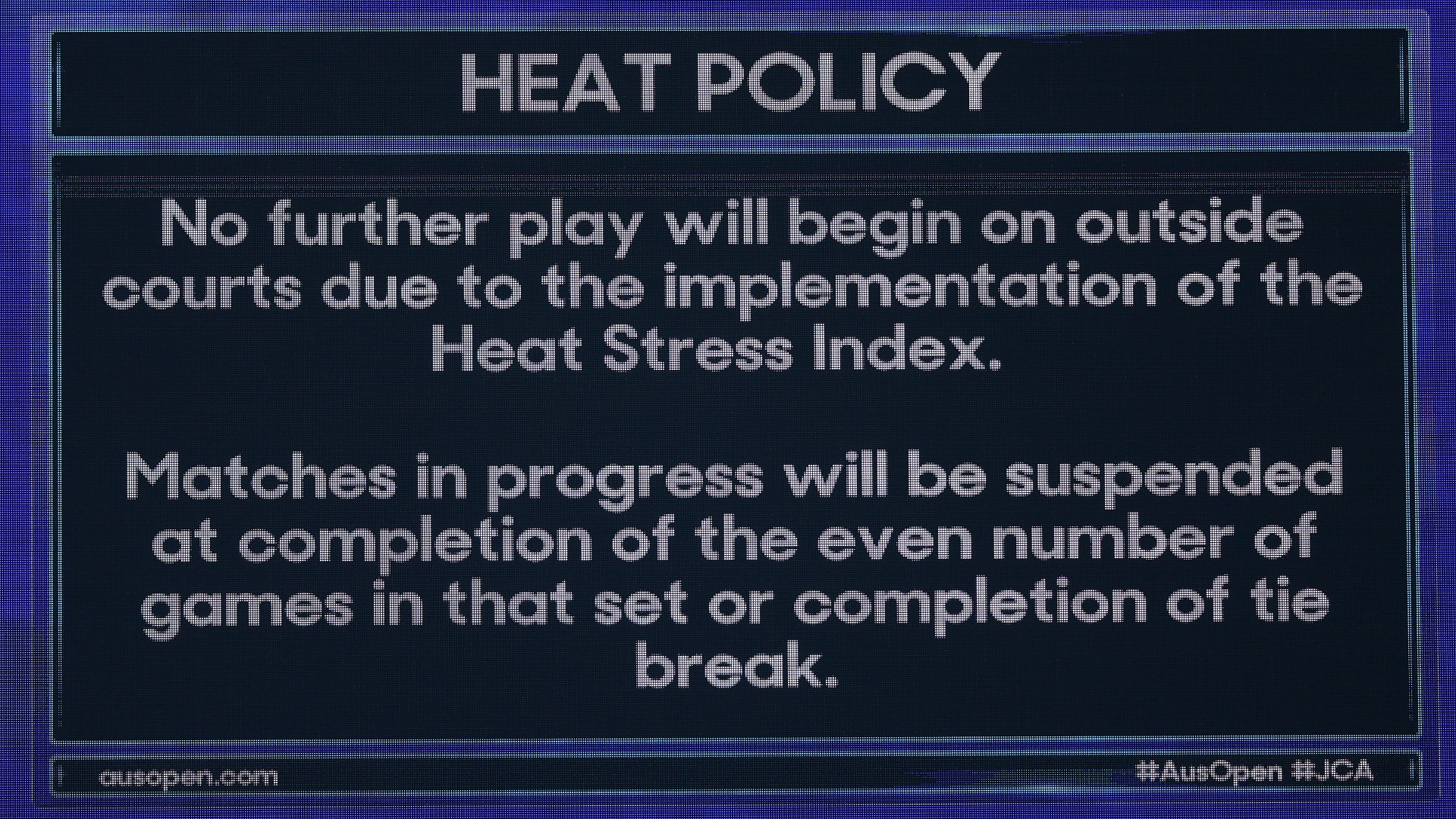 Australian Open: Extreme heat forces players off court in Melbourne ...