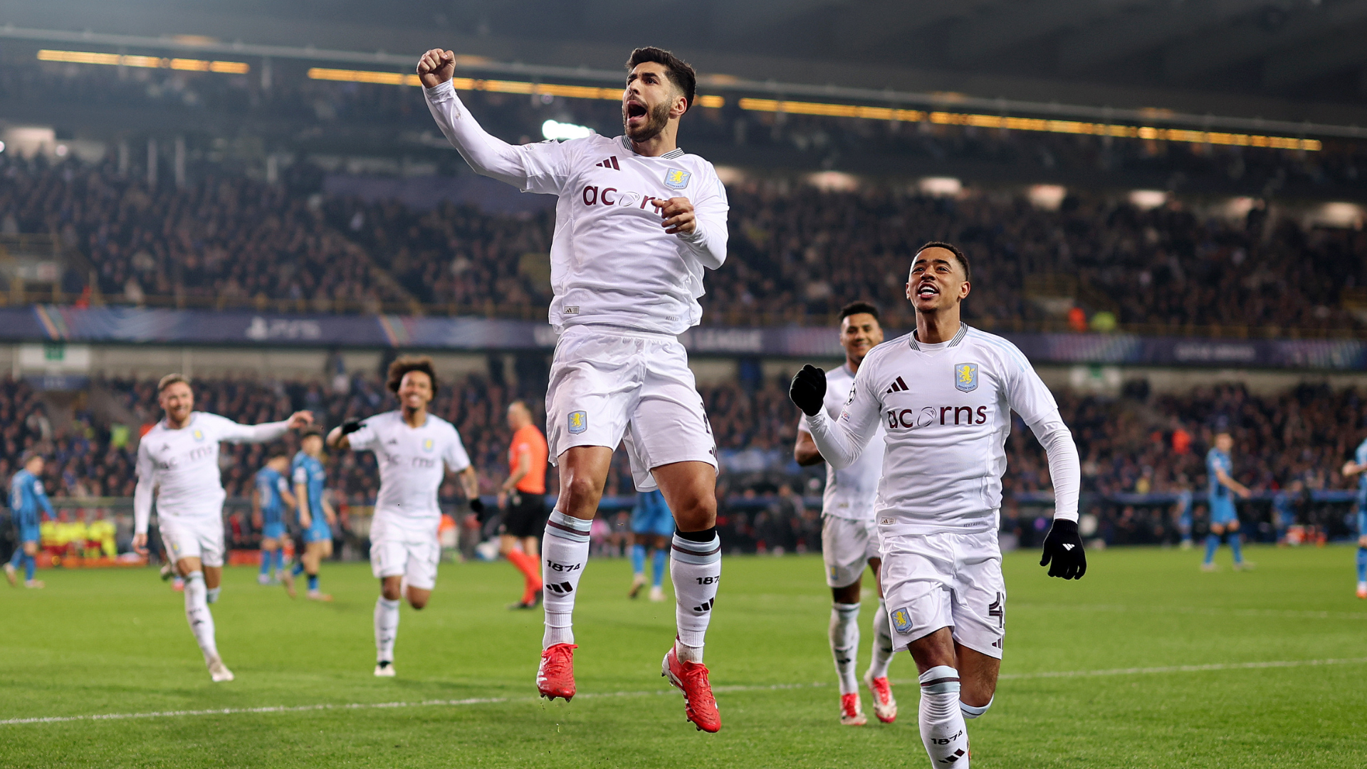 Club Brugge 1-3 Aston Villa: Late surge gives Emery's side first leg ...