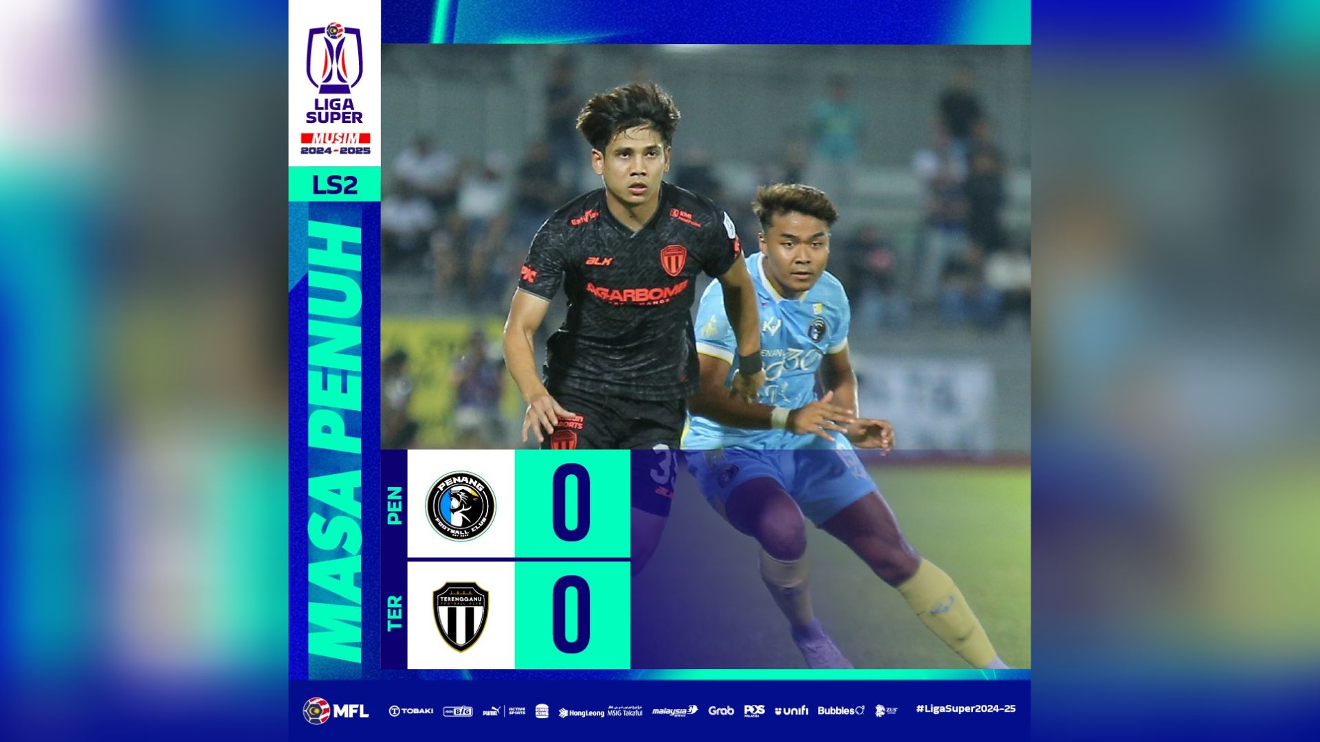 Liga Super: Penang, Terengganu sekadar raih satu mata | Stadium Astro