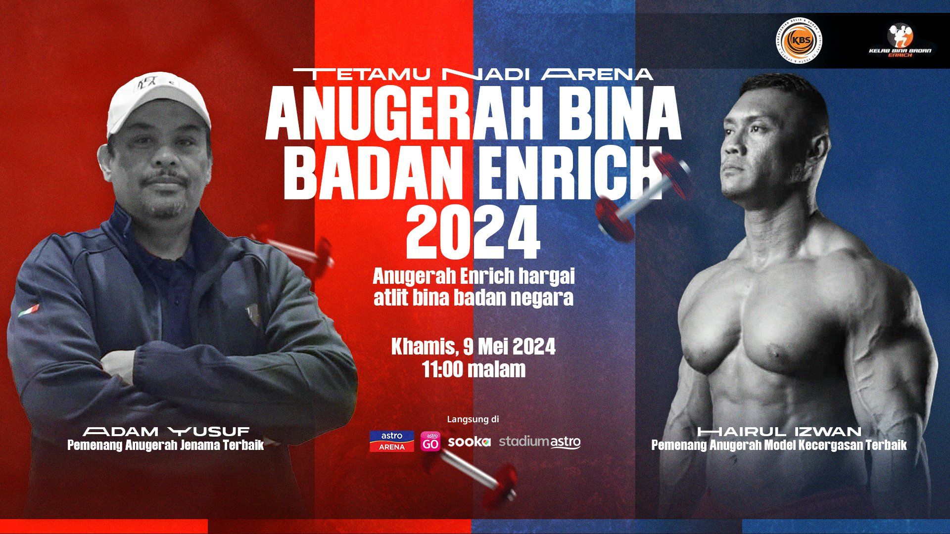Tetamu Nadi Arena: Anugerah Bina Badan Enrich 2024 | Stadium Astro