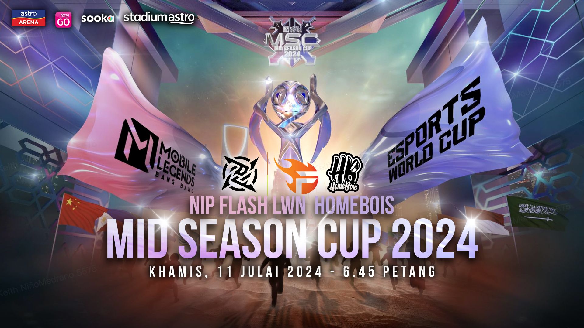 Suku akhir MLBB MSC 2024: Saksikan sekarang NIP Flash lawan Homebois | Stadium Astro