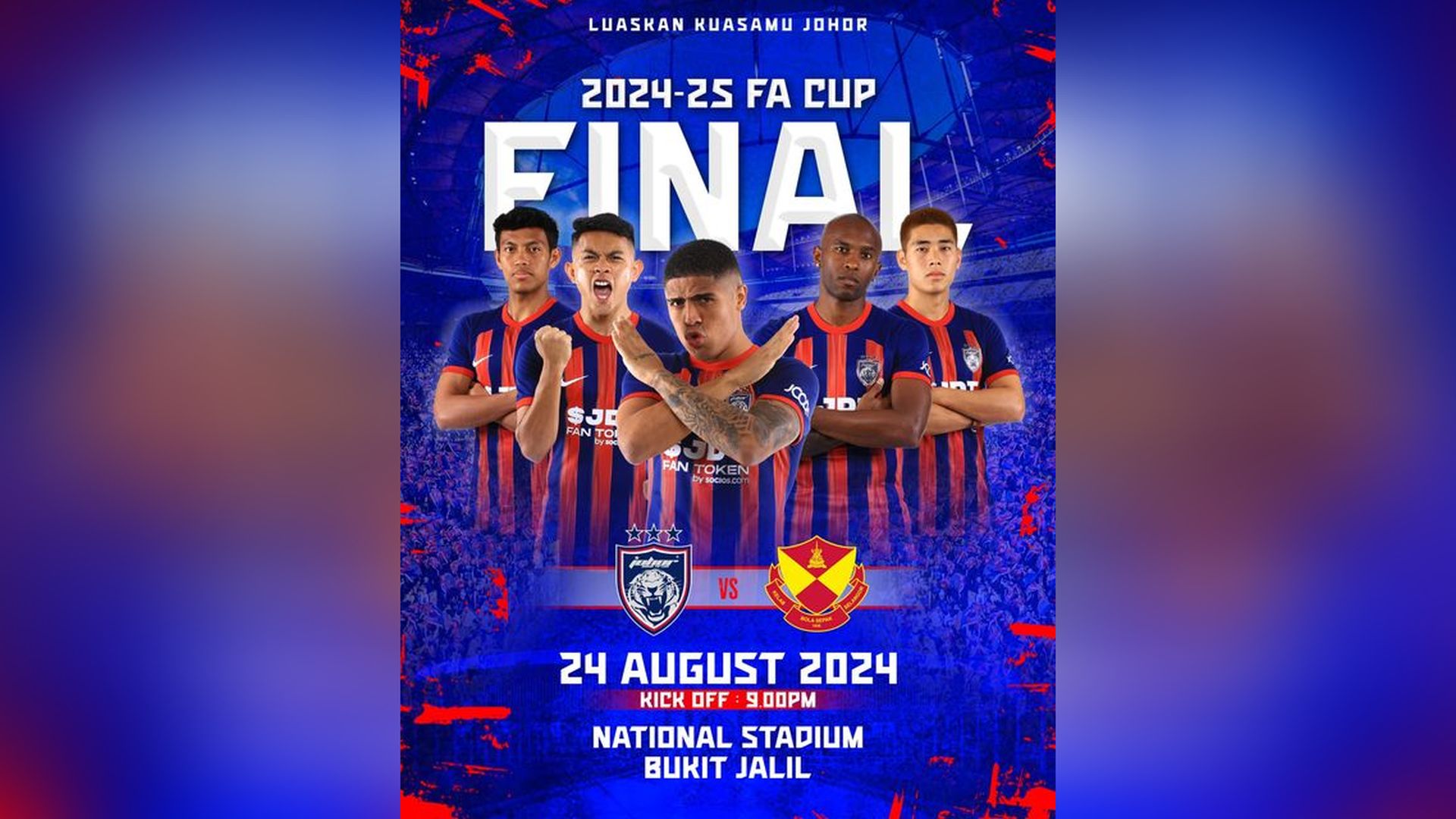 Piala FA: Johor umum cuti peristiwa 25 Ogos, hargai peminat JDT sempena ...