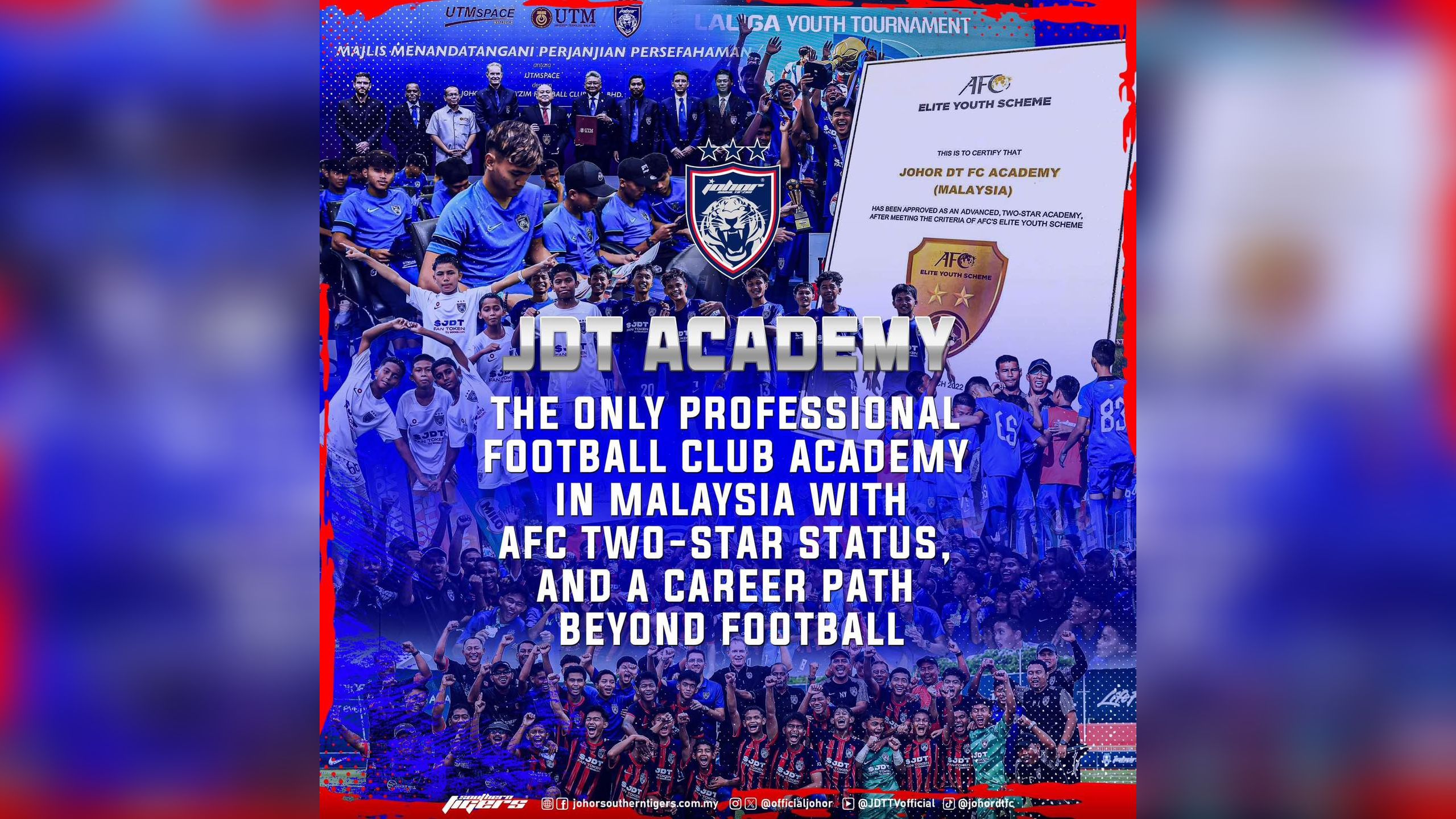 JDT satu-satunya akademi bola sepak di Malaysia berstatus dua bintang ...