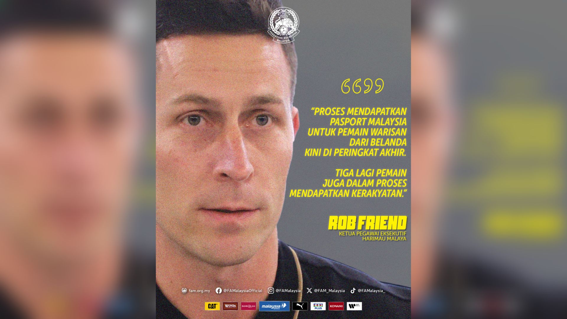 Proses dapatkan pasport Malaysia untuk pemain warisan dari Belanda di ...