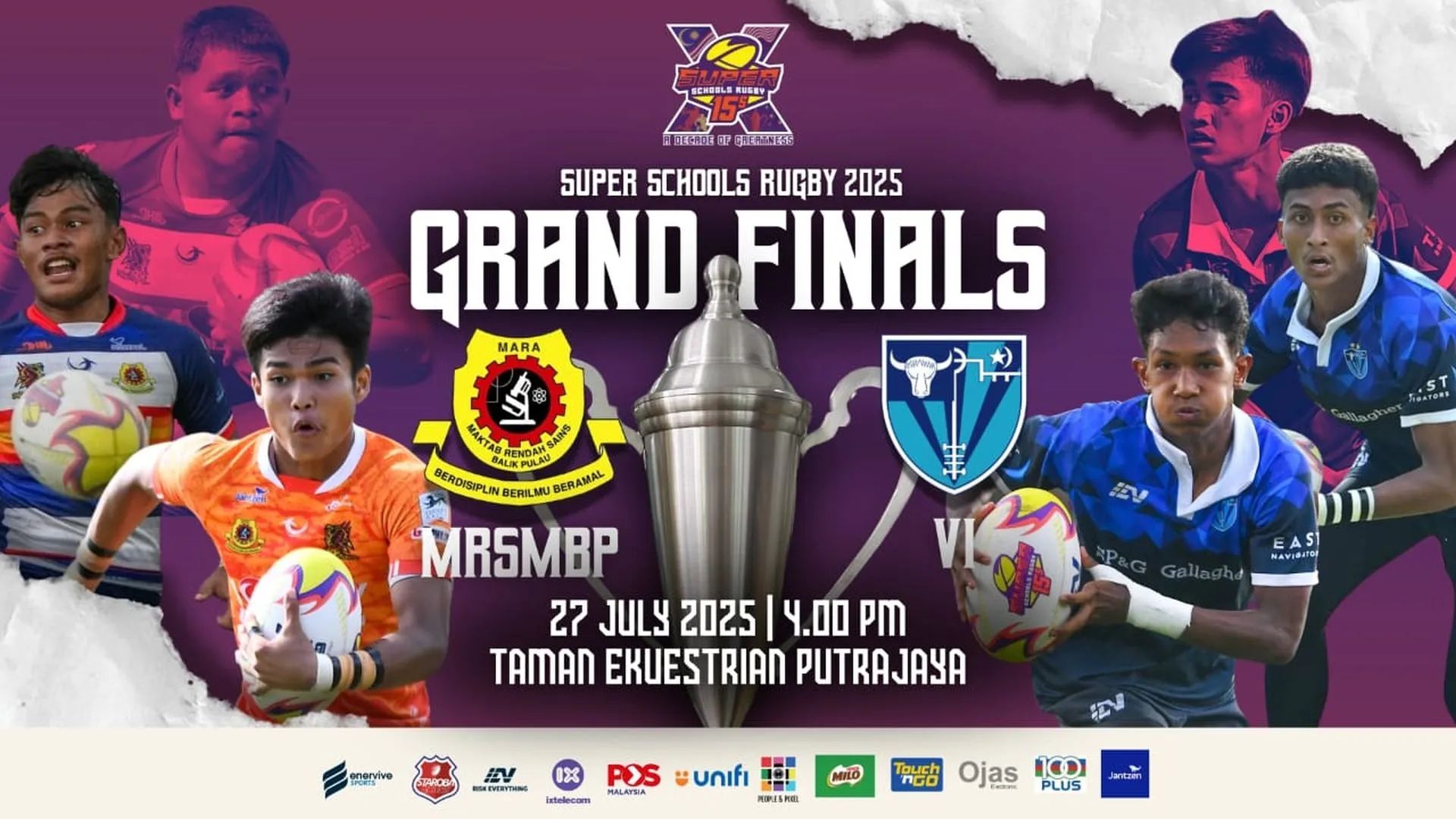 Super School Rugby: 10 Tiket percuma grand final MRSM Balik Pulau lawan ...