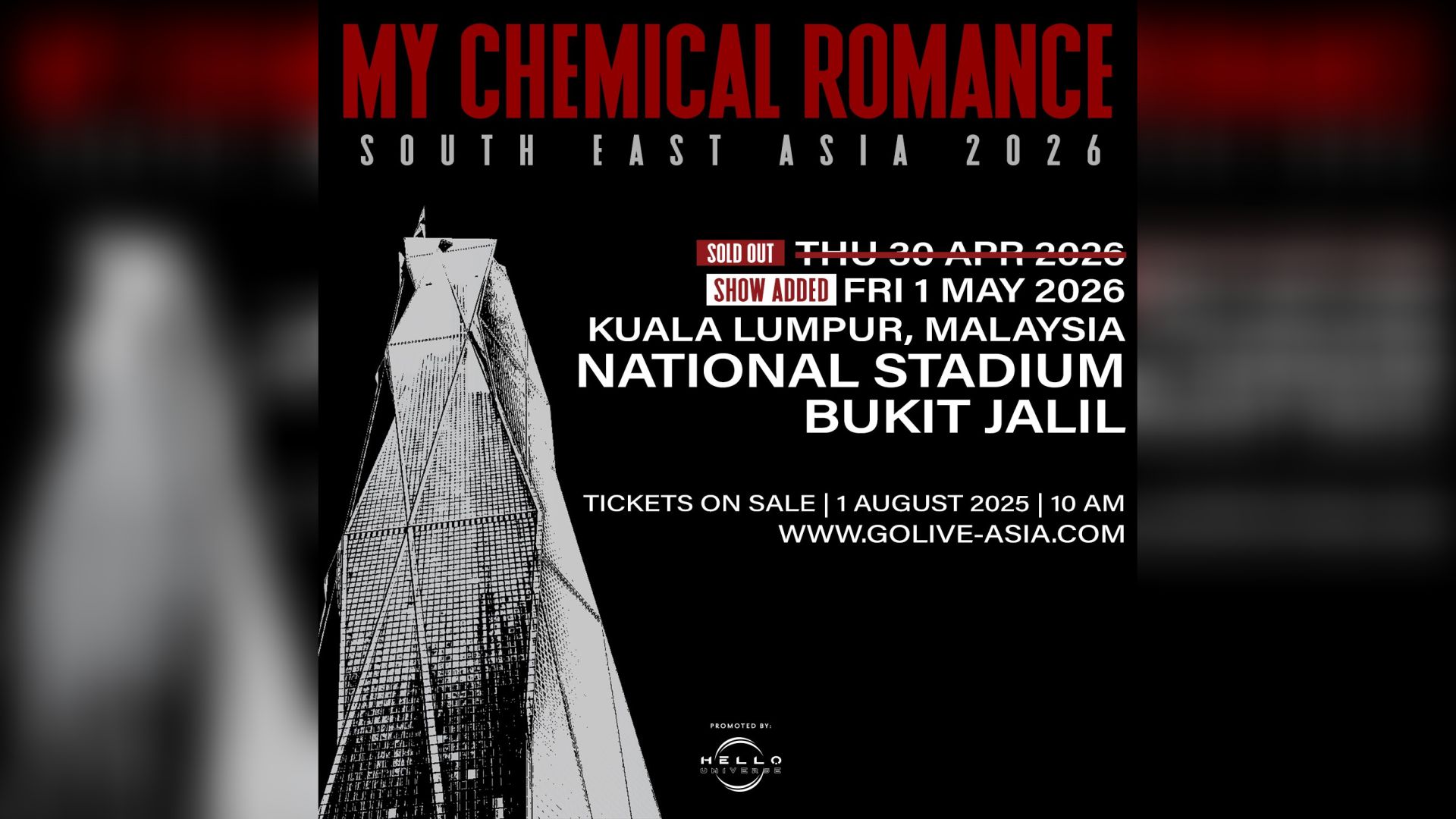 My Chemical Romance bakal buat persembahan di SNBJ dua malam berturut ...