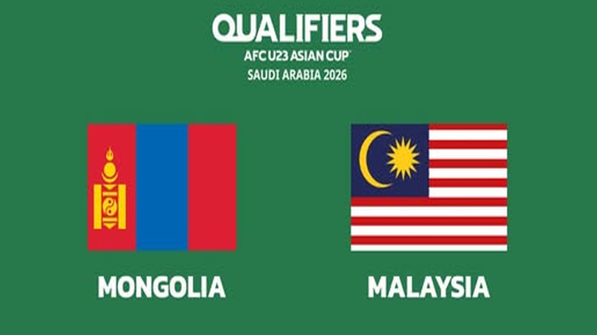Kelayakan Piala Asia B-23: Siaran langsung (live streaming) Malaysia vs Mongolia | Stadium Astro